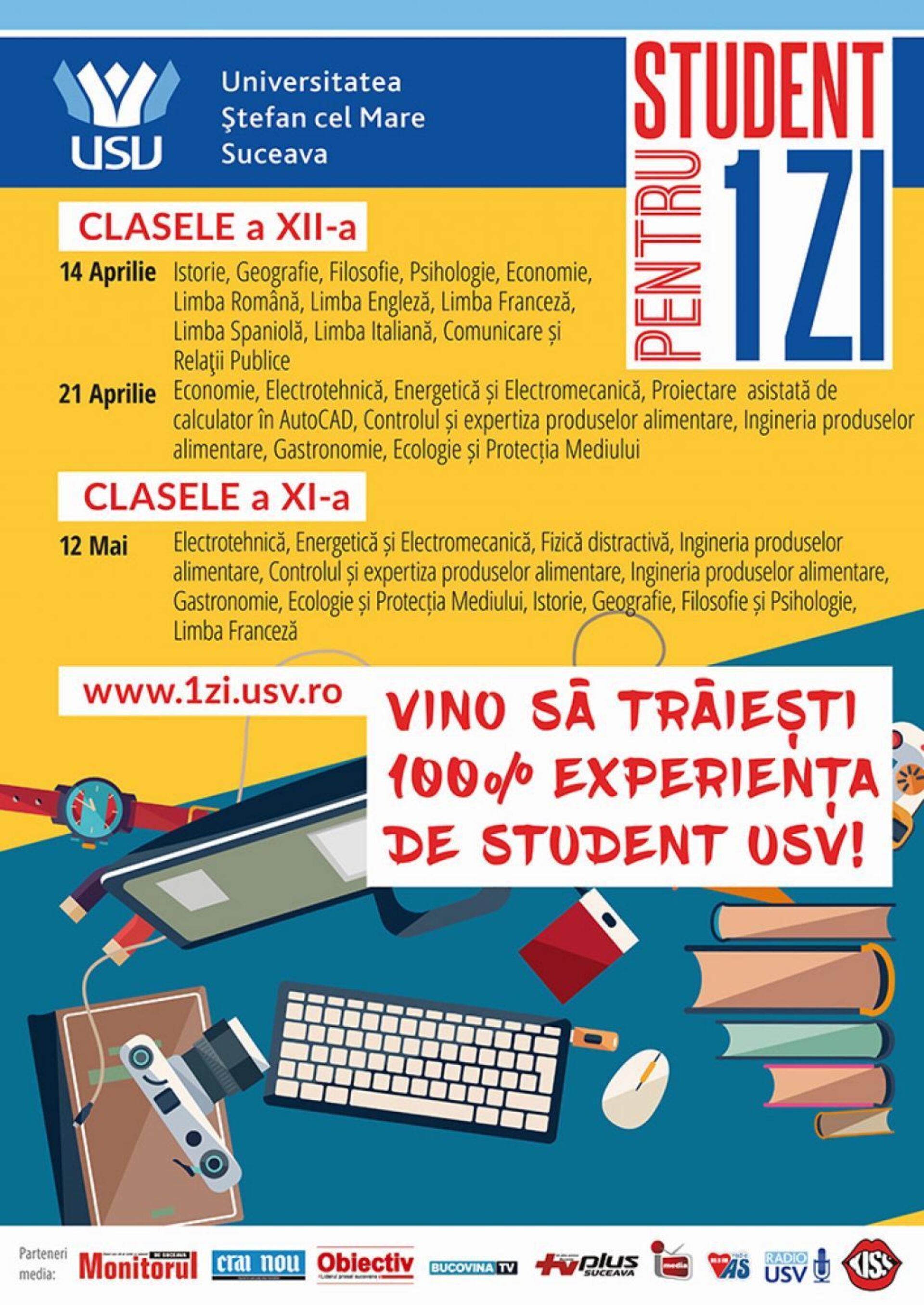 Universitatea din Suceava pregătește „Student pentru o zi”, pentru ...